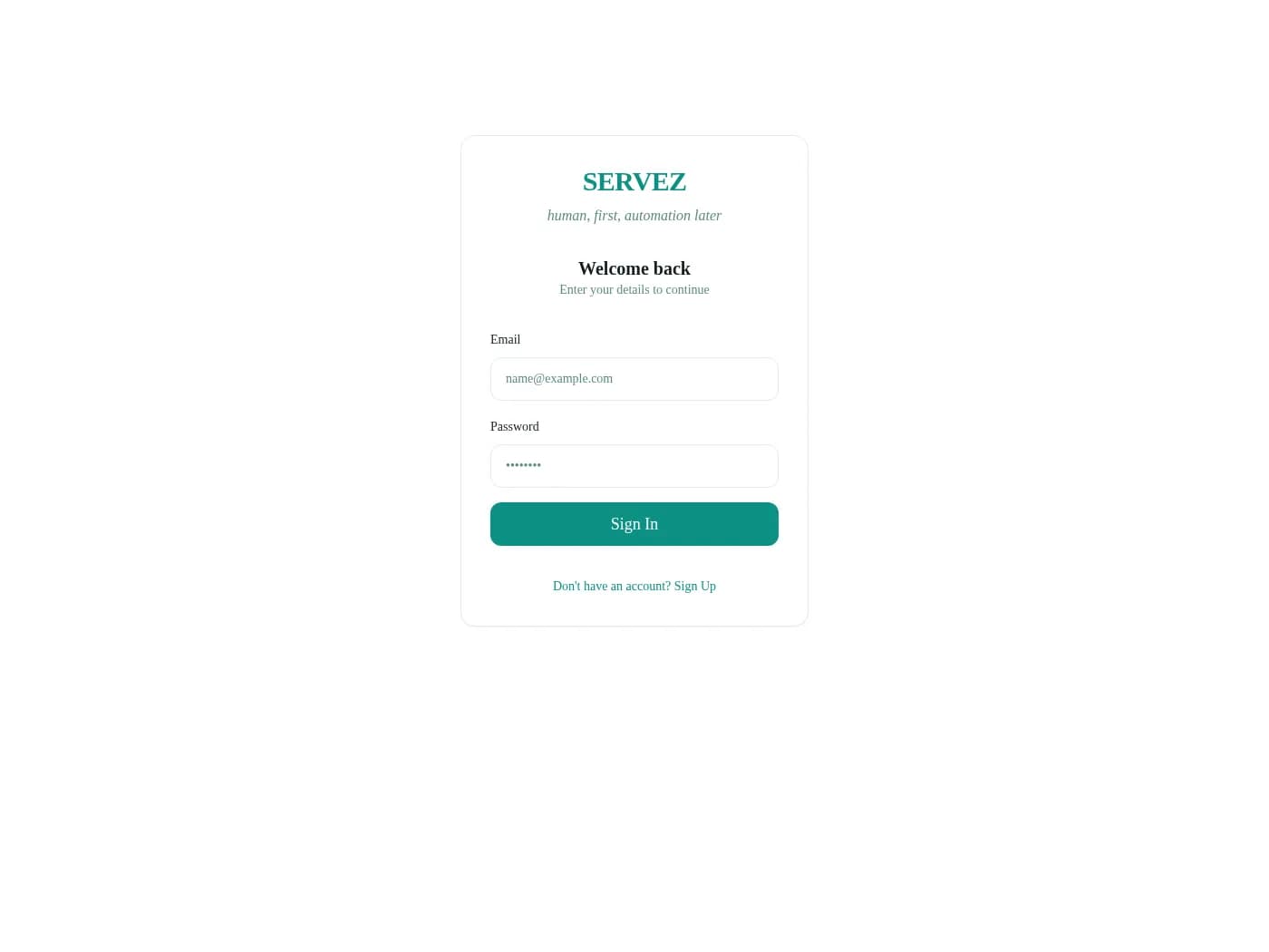 SERVEZ Service Marketplace