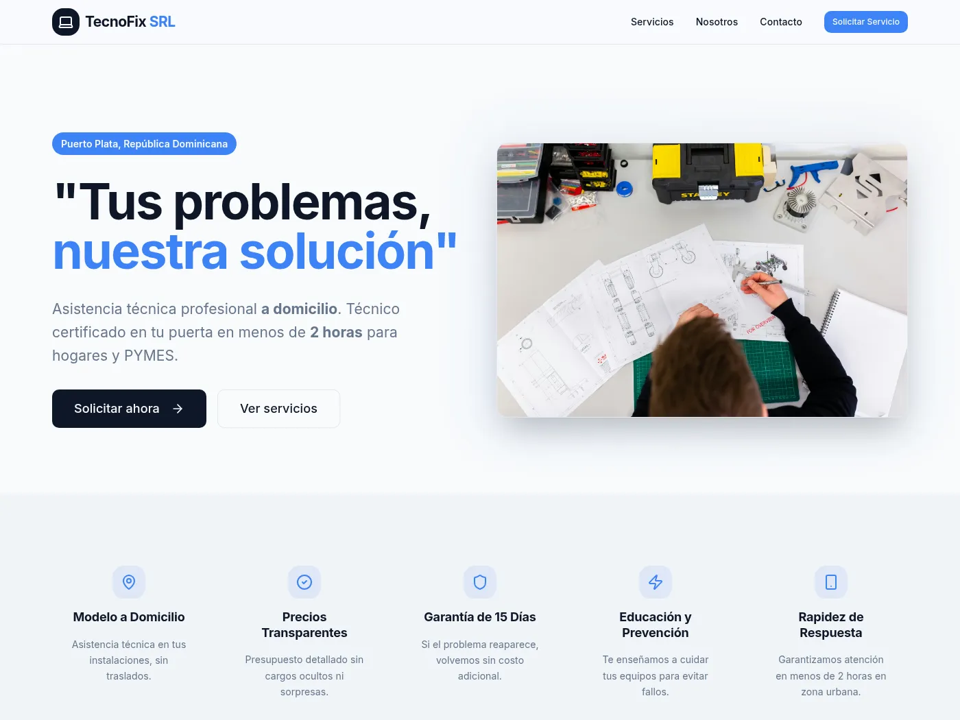 ServicioPro Webpage