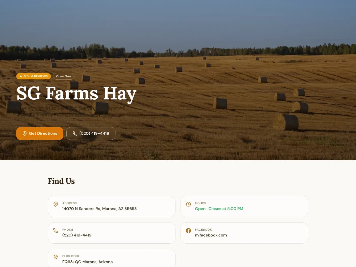 SG Farms Hay Finder