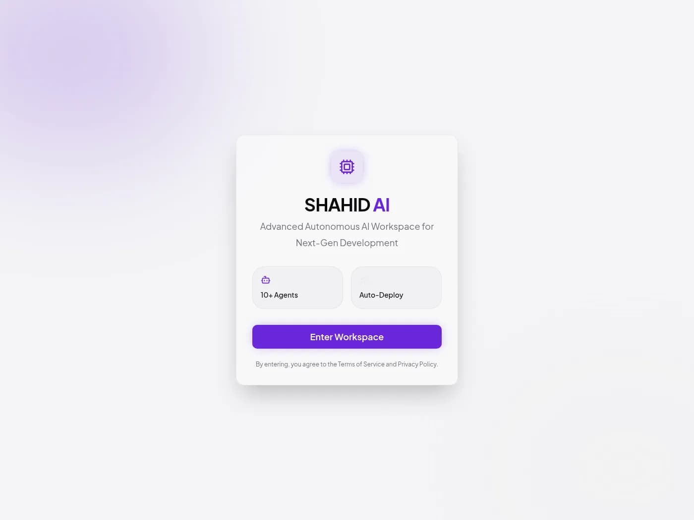 SHAHID AI Workspace