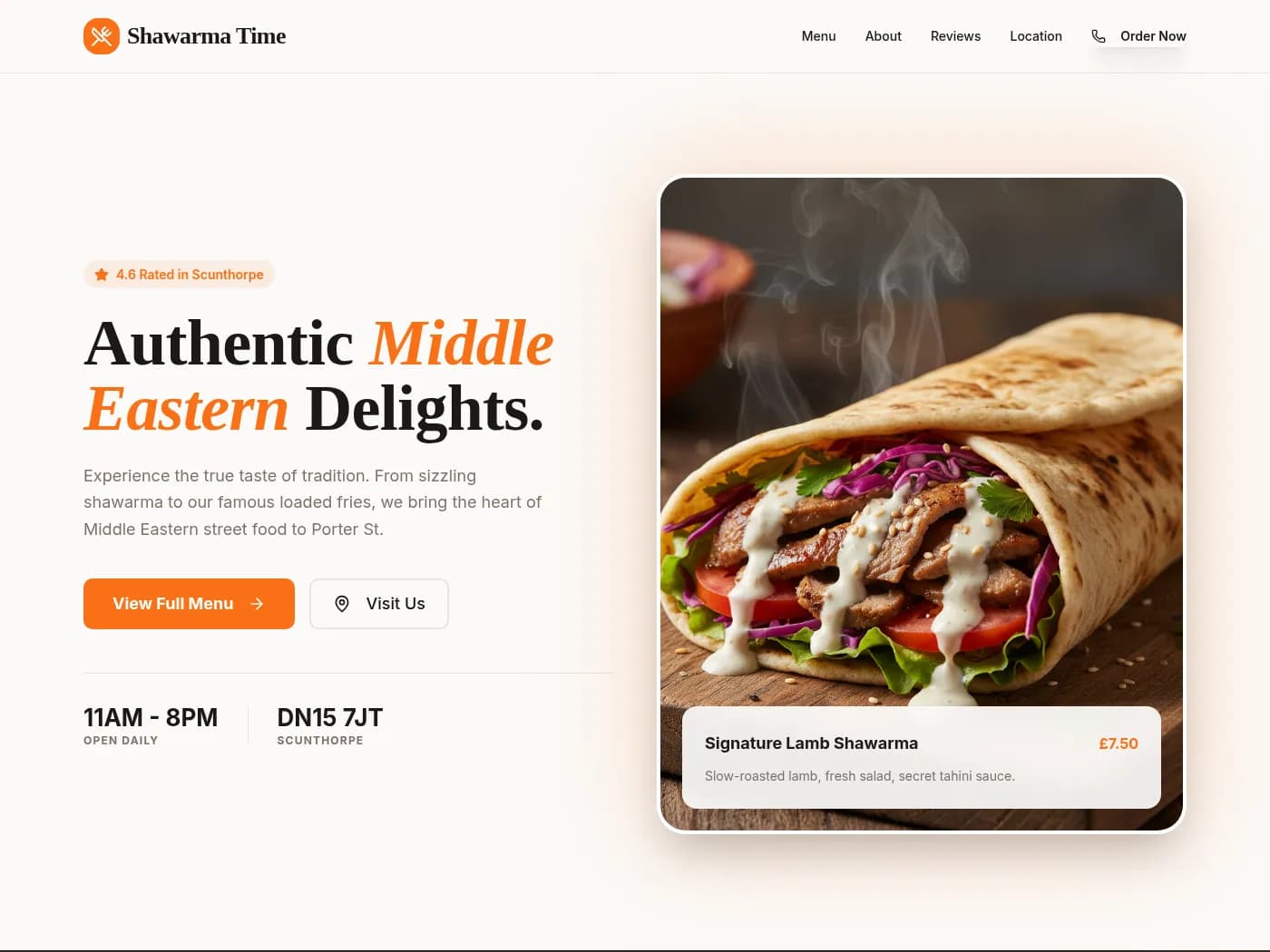 Shawarma Time Web Launch
