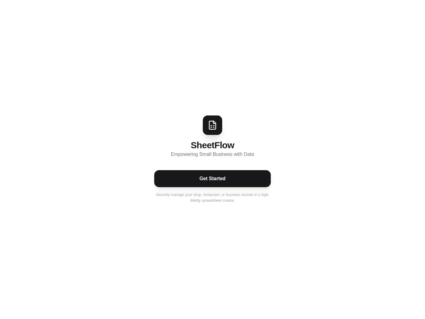 SheetFlow SmallBiz Suite