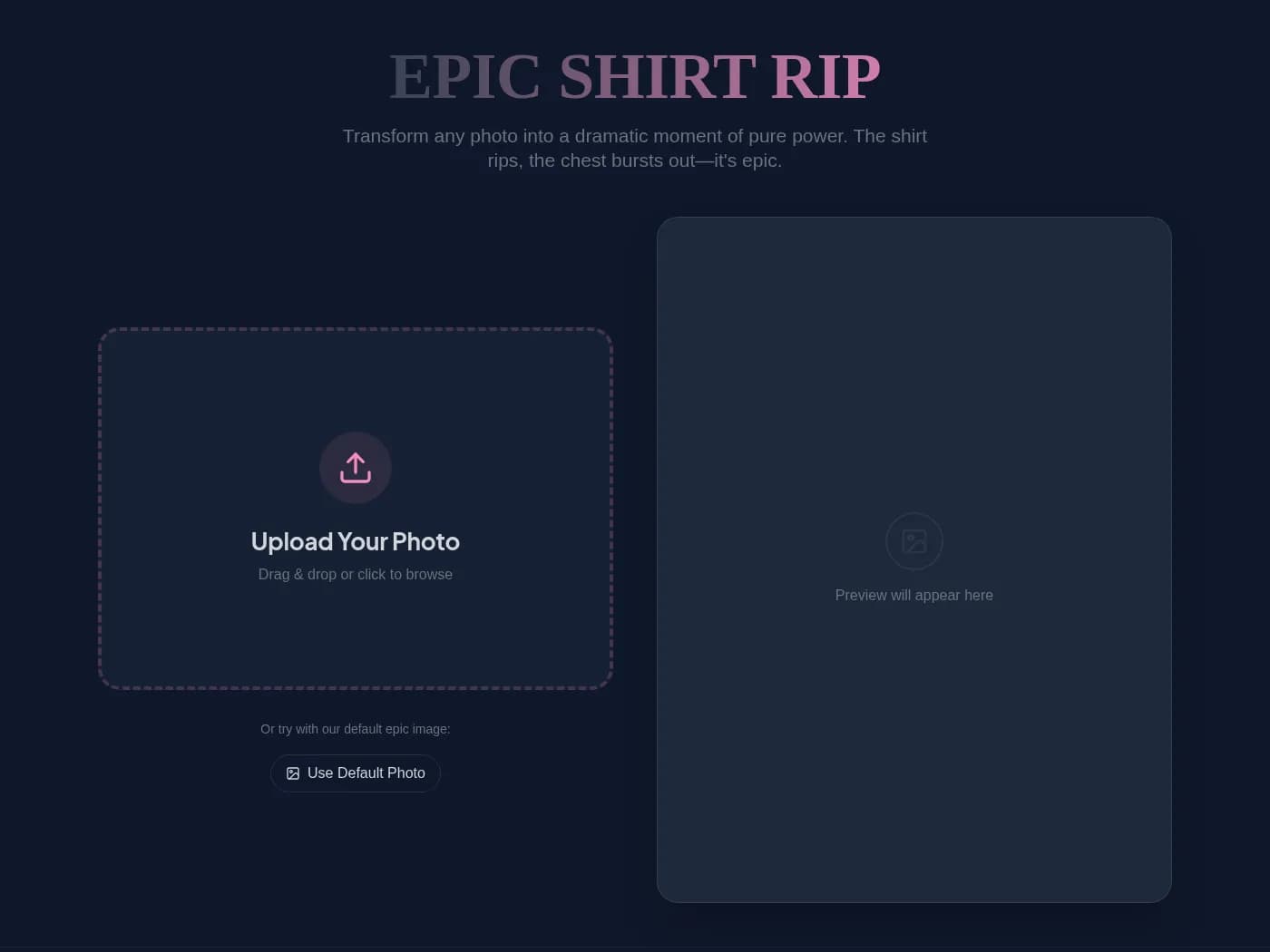 Epic Shirt Rip Generator
