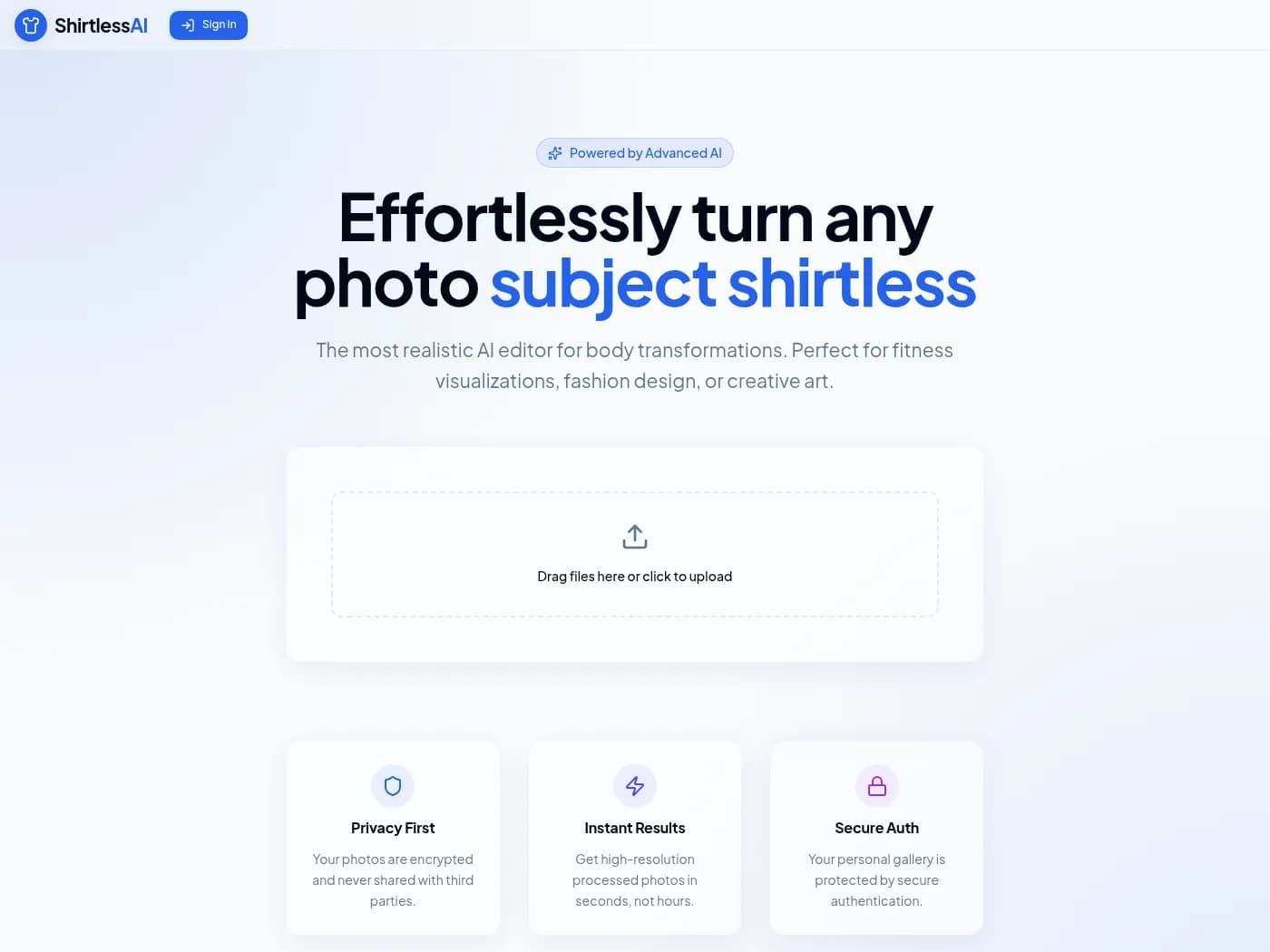 Photo Shirtless Editor