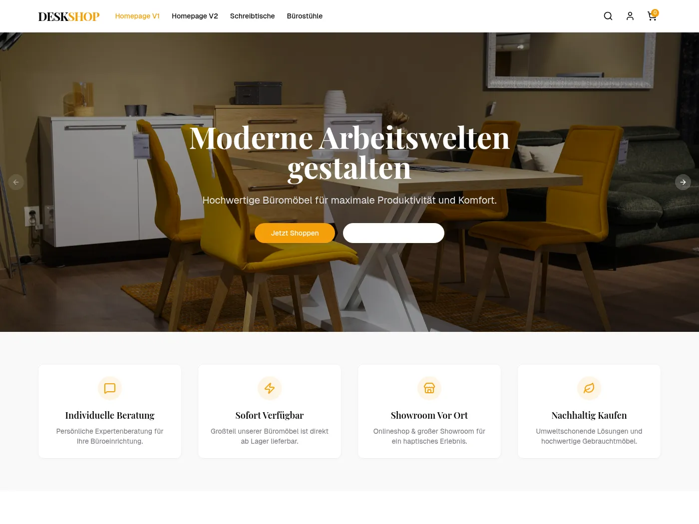 DeskShop Homepage Redesign