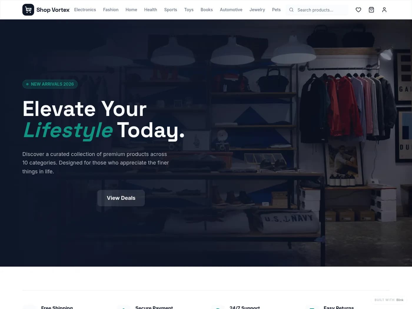 Shop Vortex E-Commerce