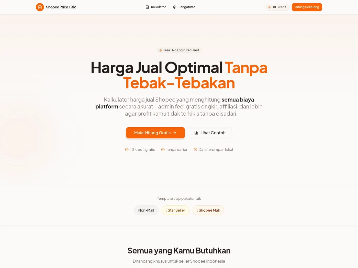 Shopee Pricing Calculator
