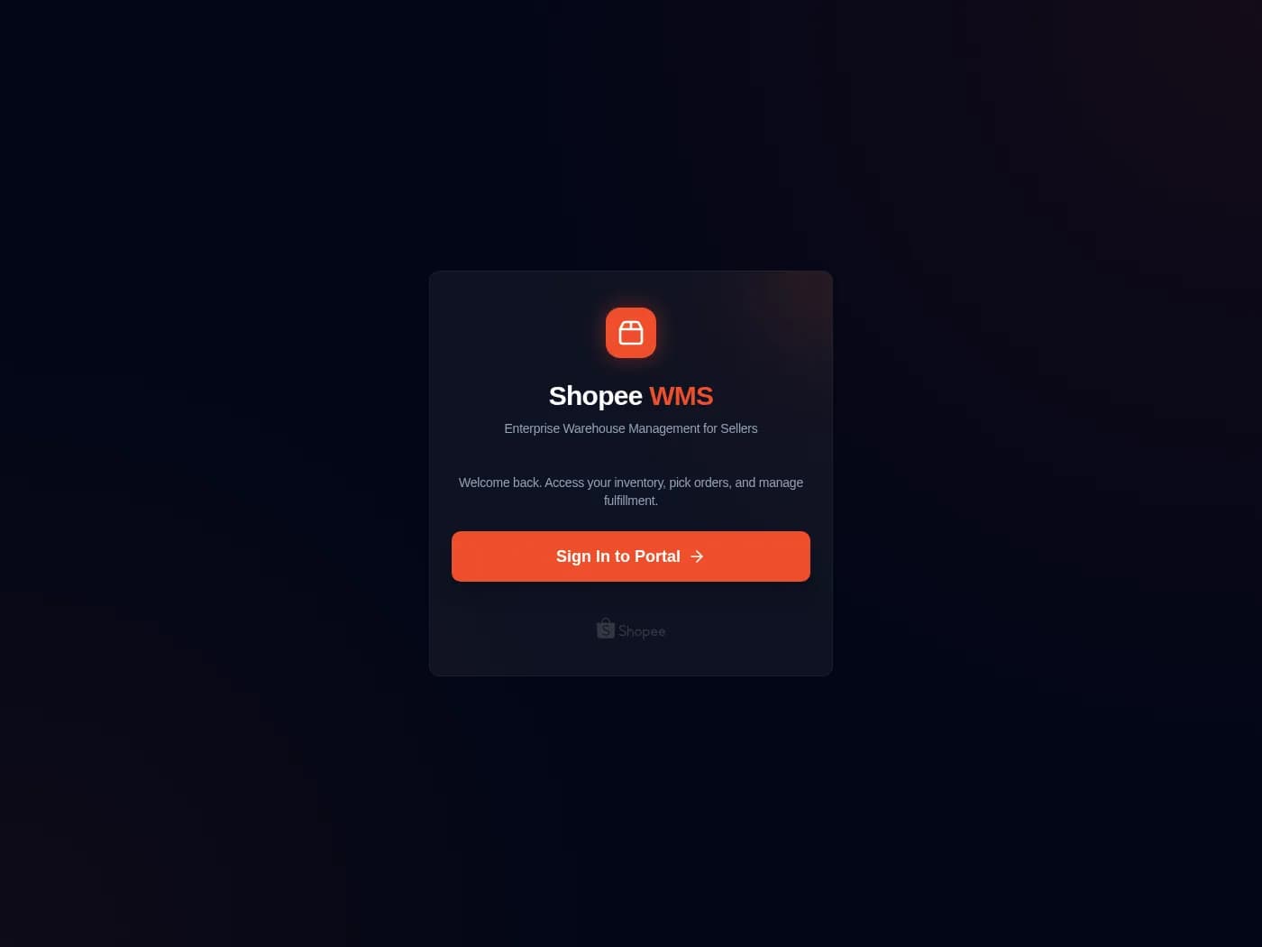 Shopee WMS Portal