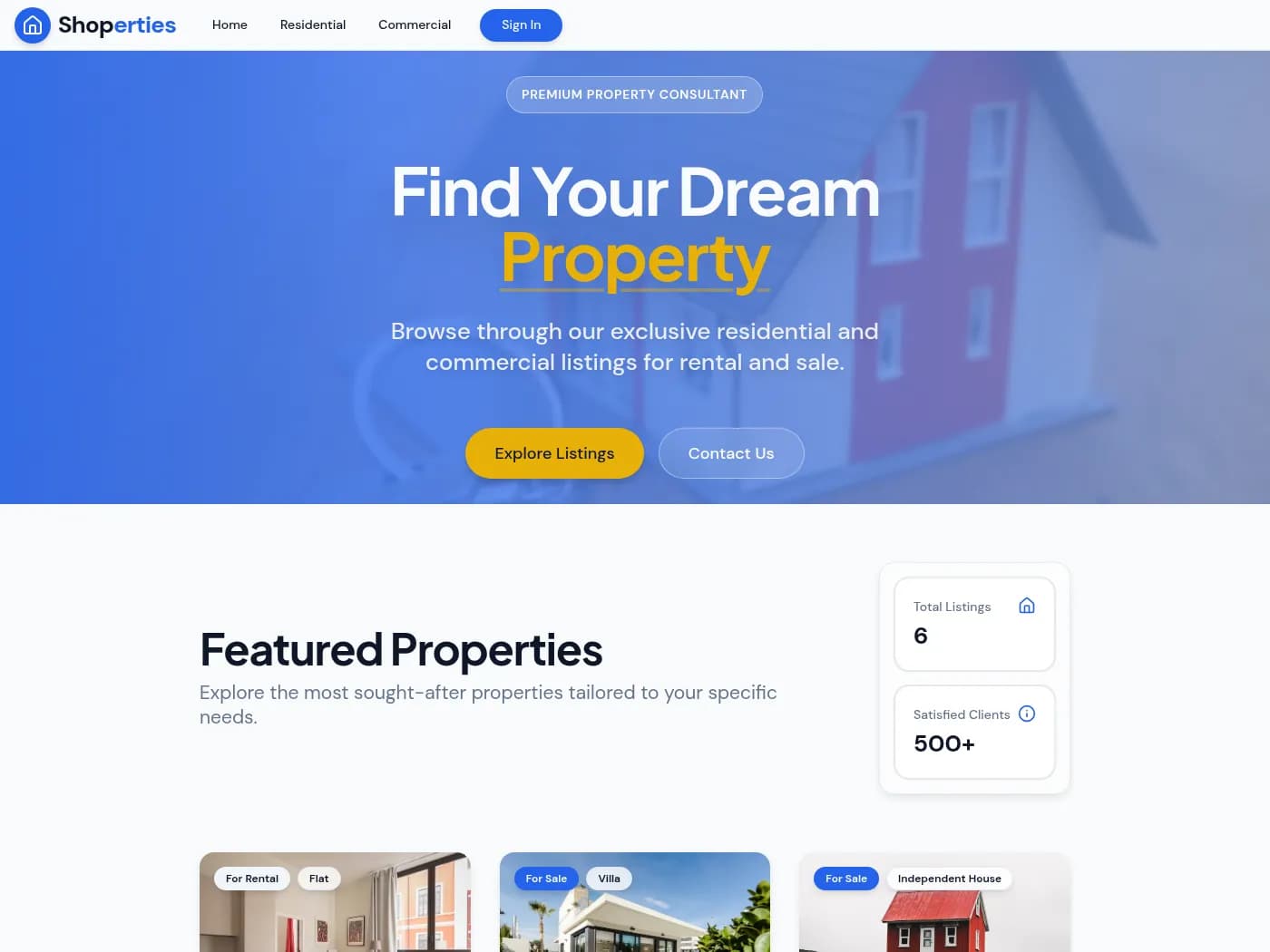 Shoperties Property Portal