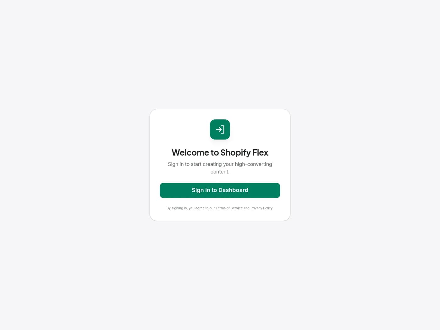 Shopify Flex Dashboard