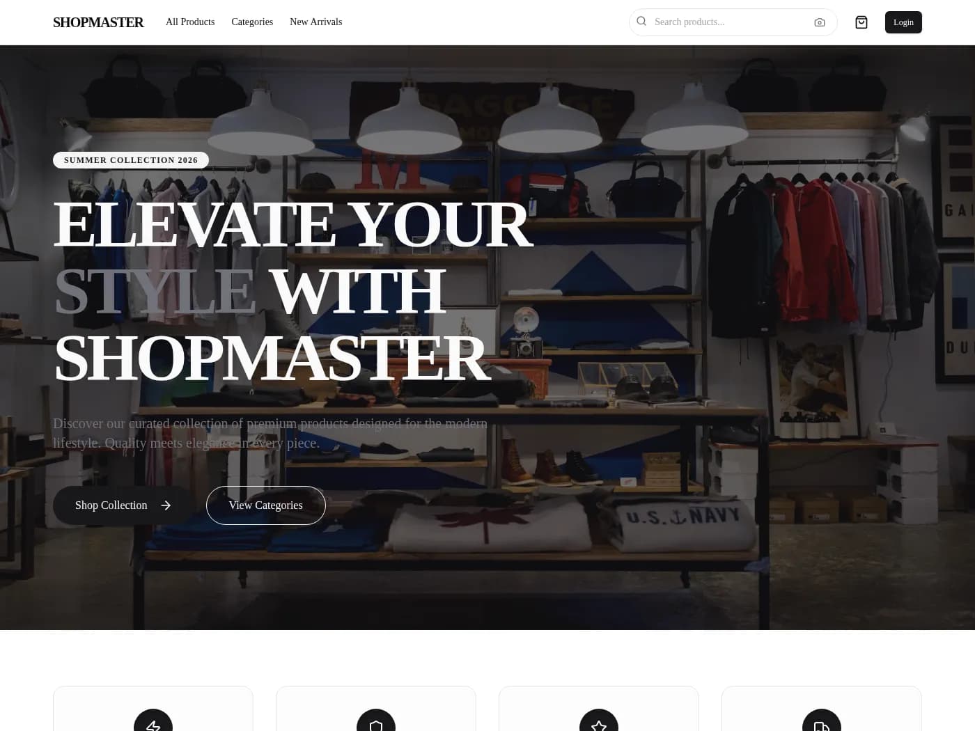 ShopMaster E-Commerce Suite