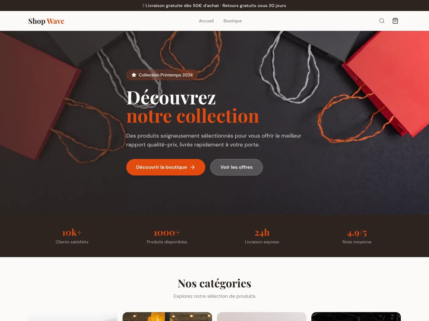 ShopWave Online Store