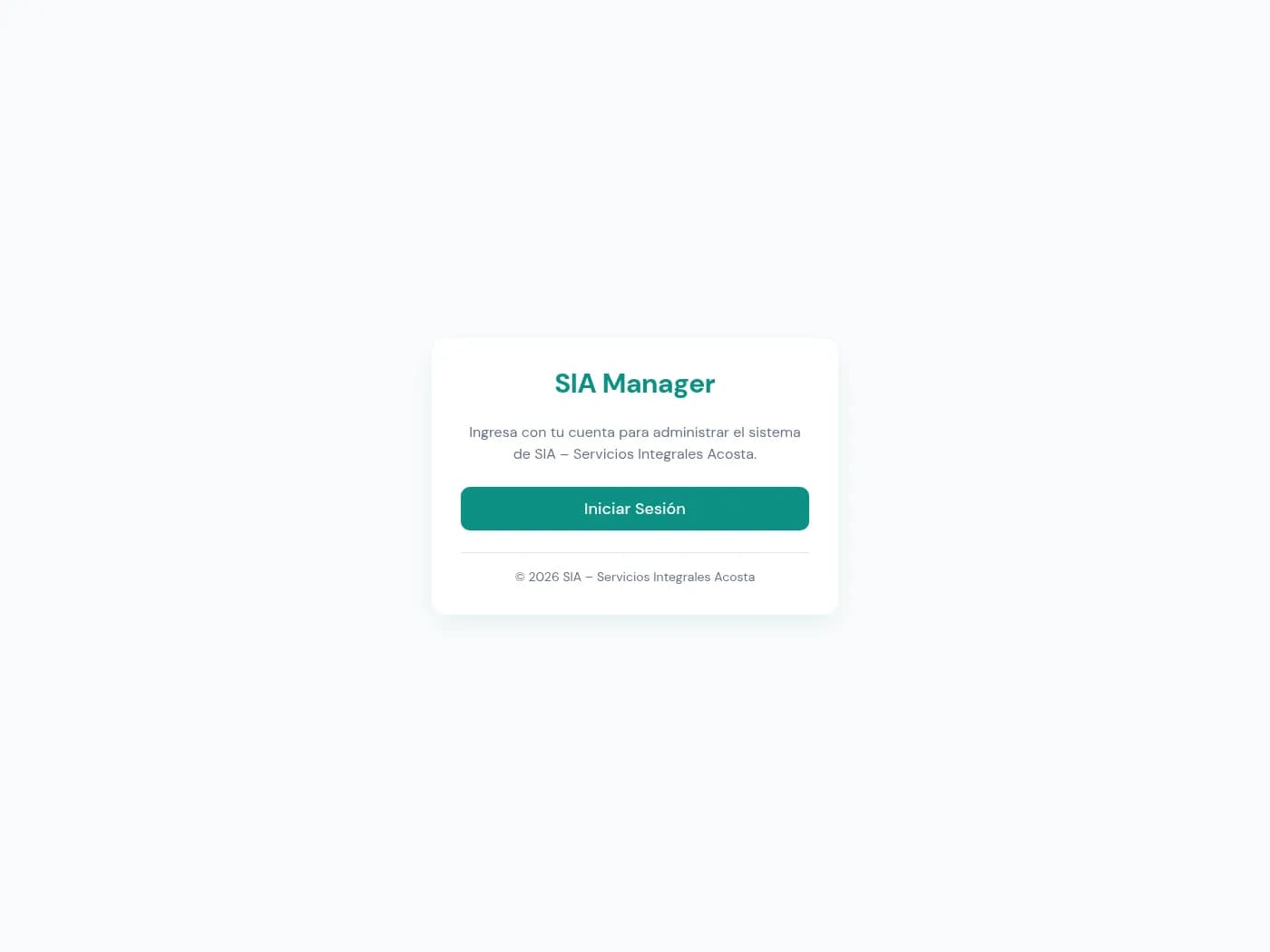 SIA Service Dashboard