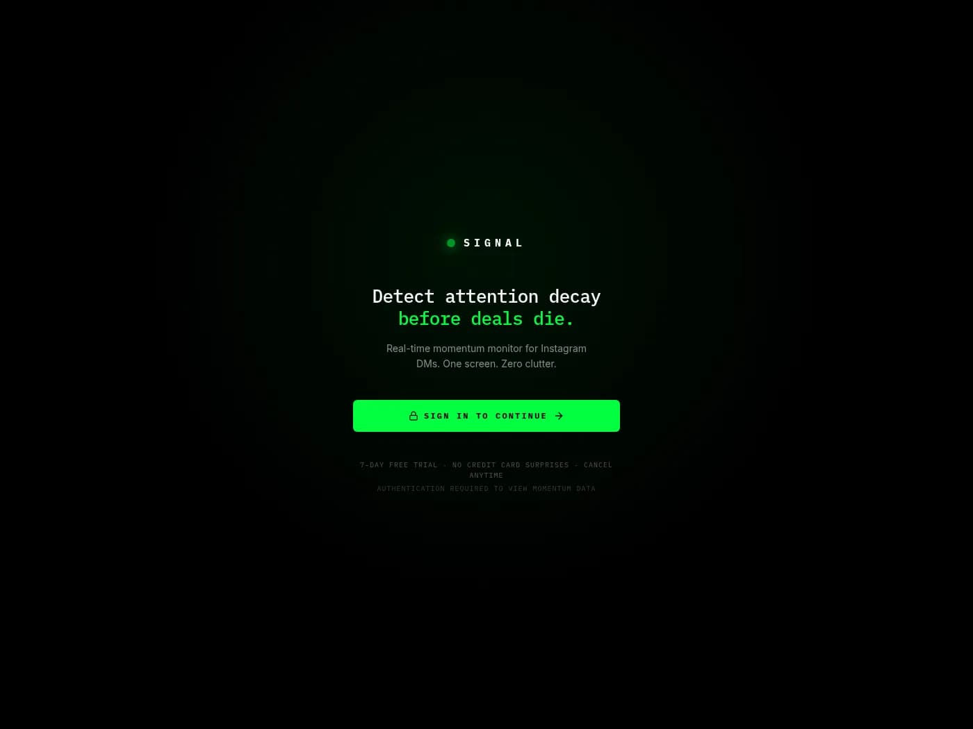 Signal Momentum Monitor