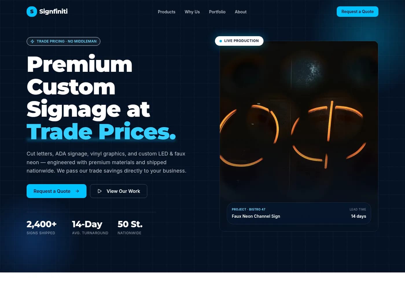 Signfiniti Website