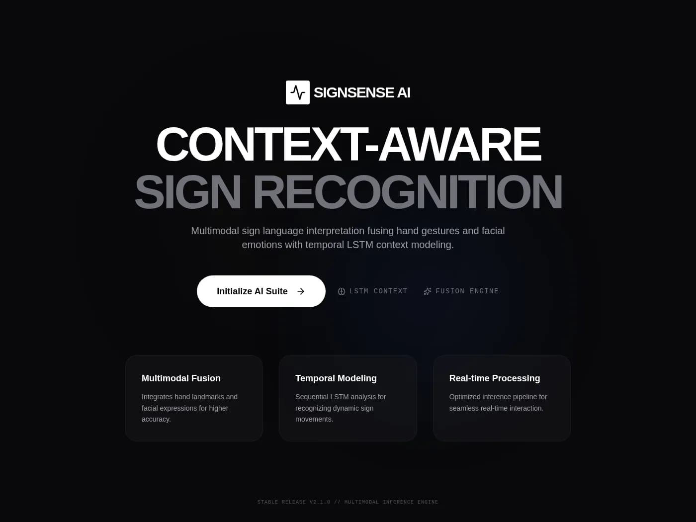 SignSense AI Suite