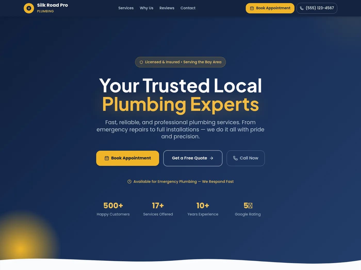 Silk Road Pro Plumbing Site