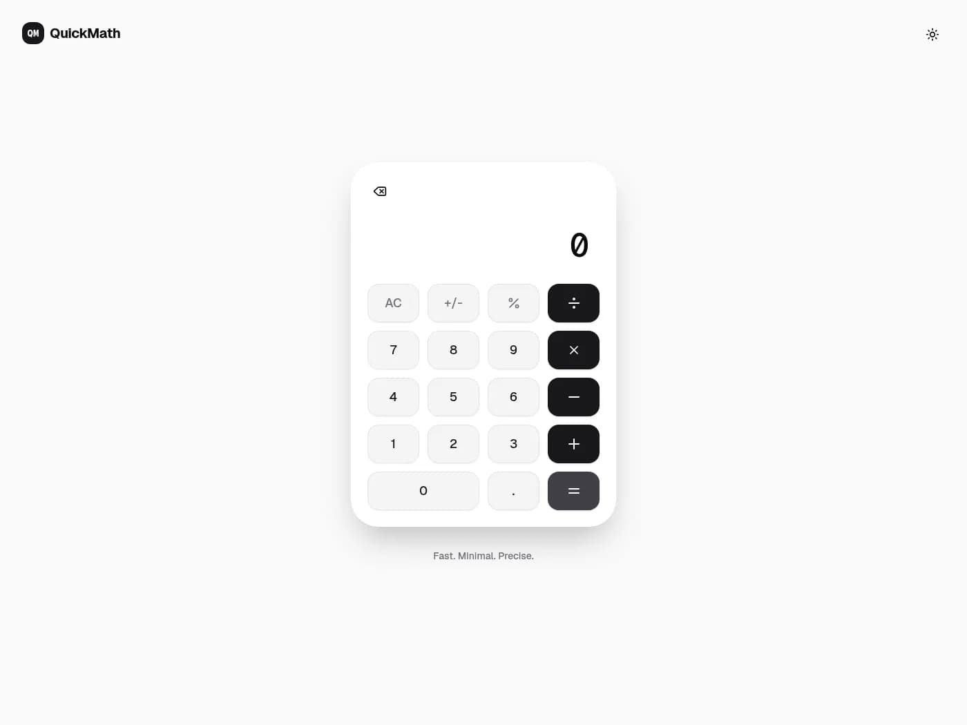 QuickMath Calculator