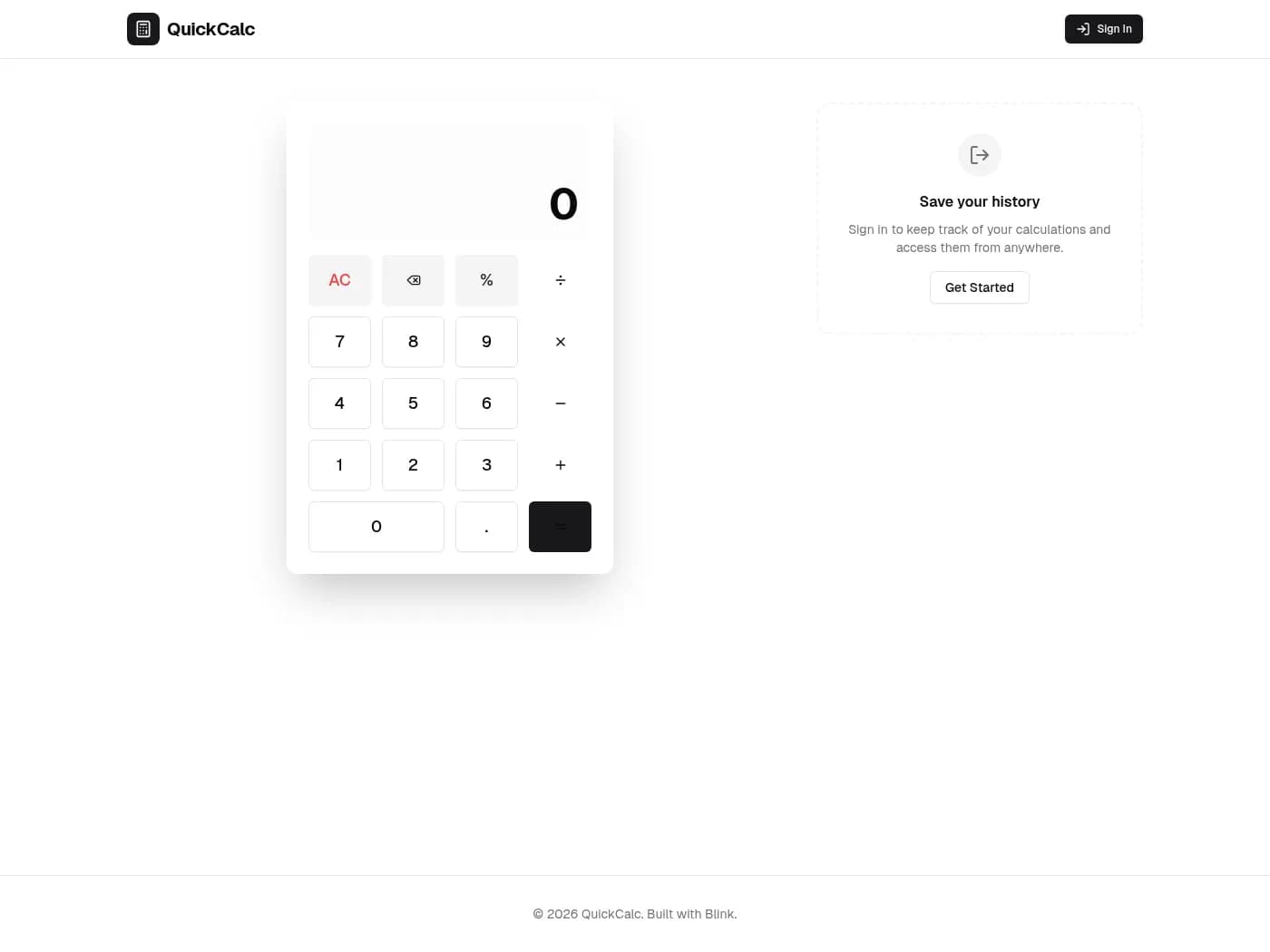 QuickCalc