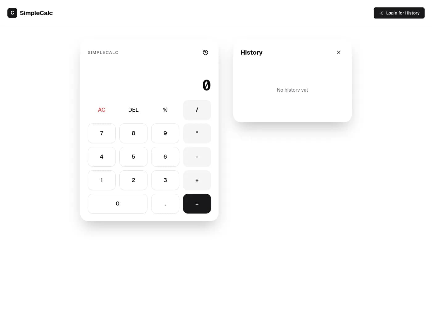 SimpleCalc