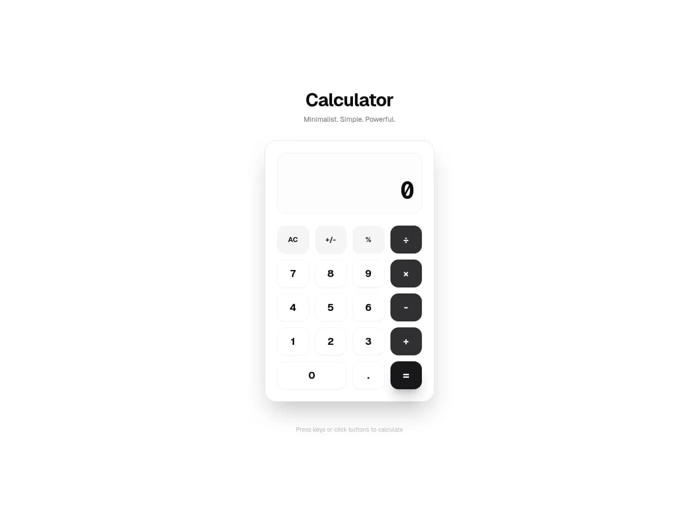 Simple JS Calculator