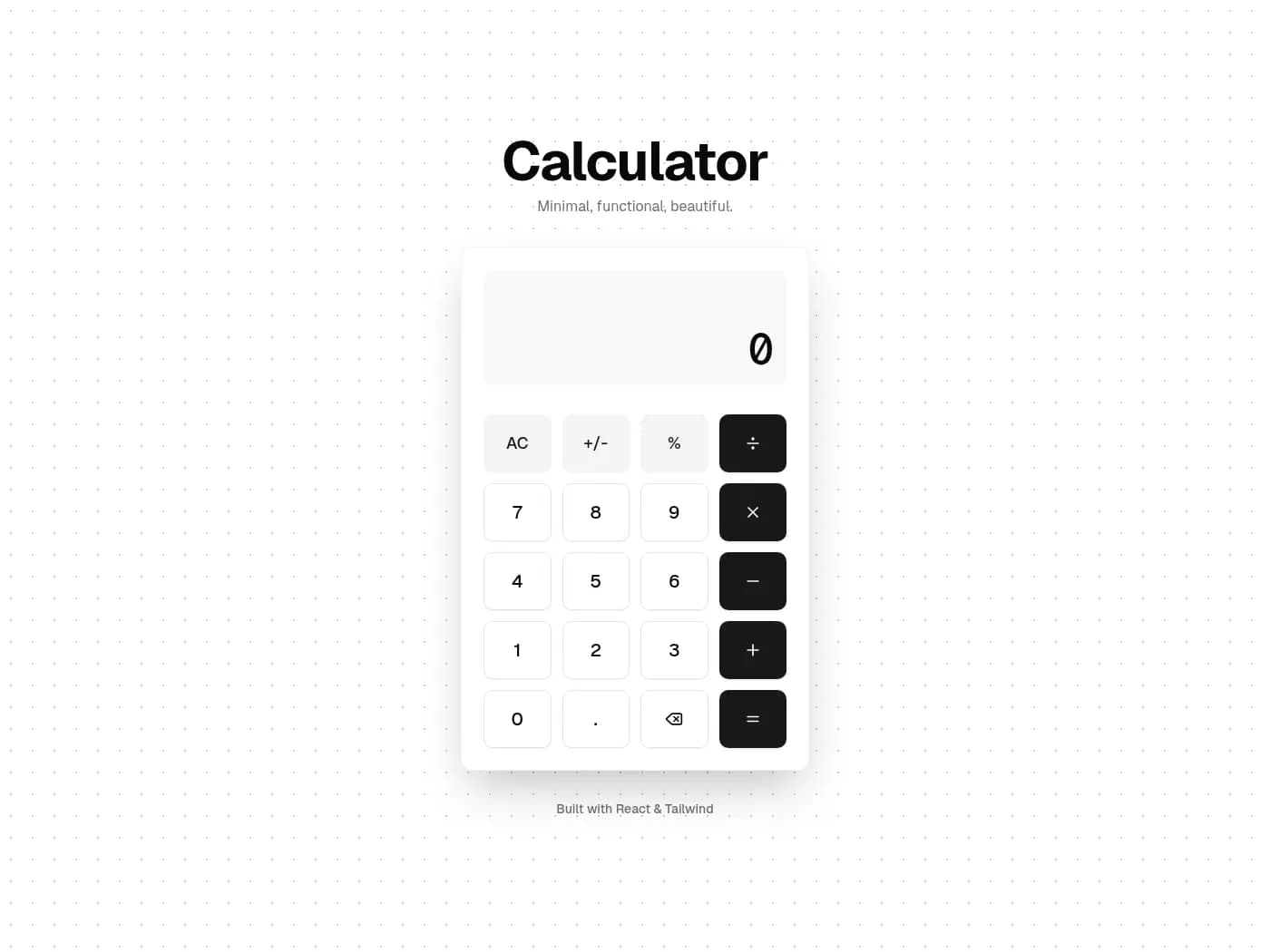 Simple JS Calculator