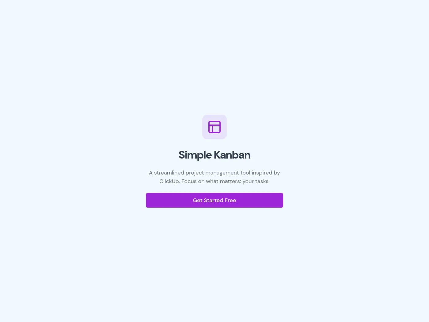 Simple Kanban Task Manager