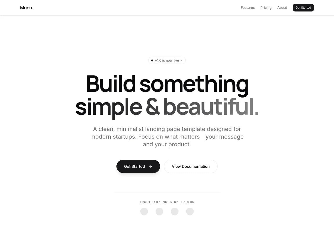 Simple Landing Page