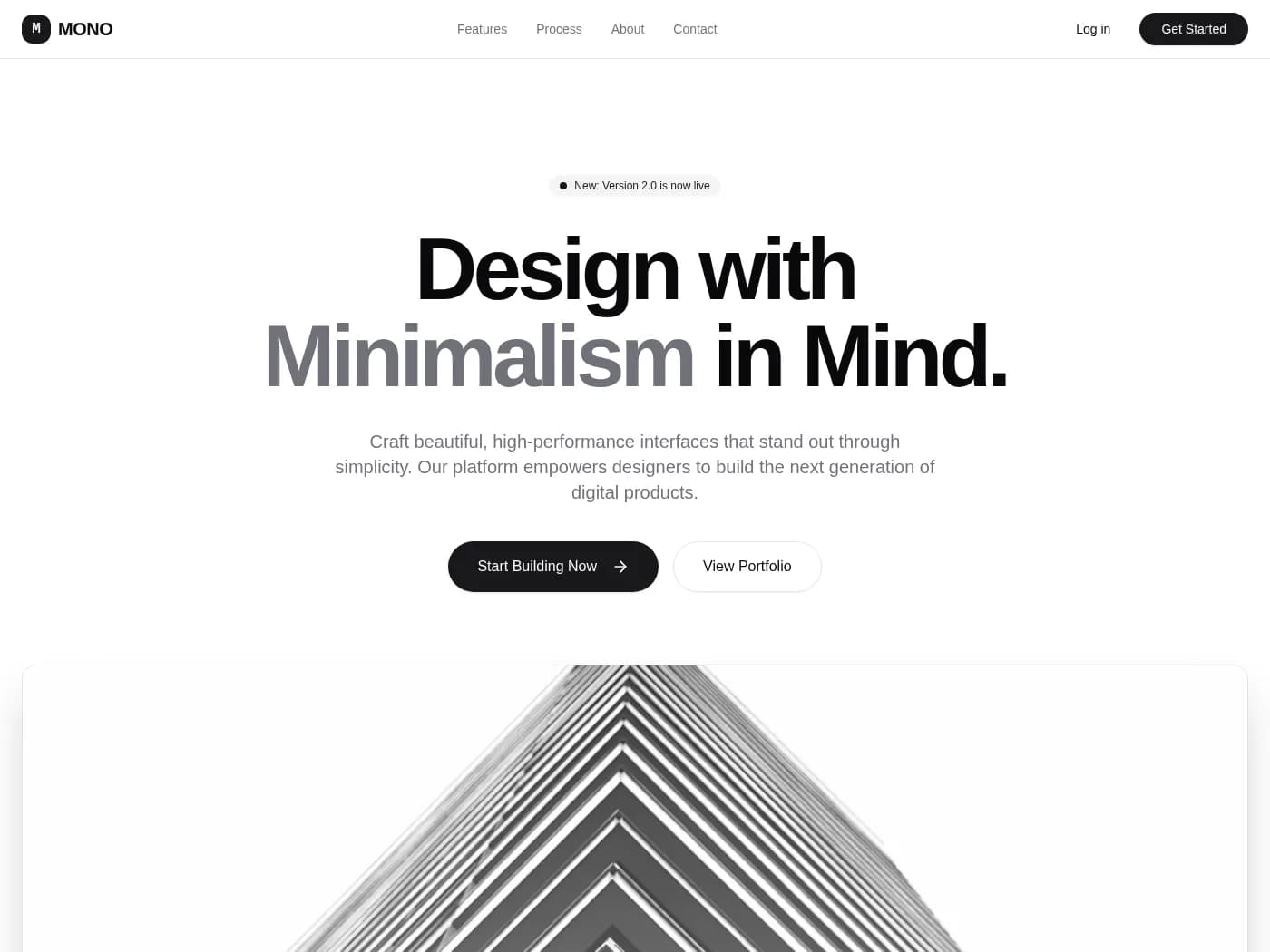 Minimalist Landing Page