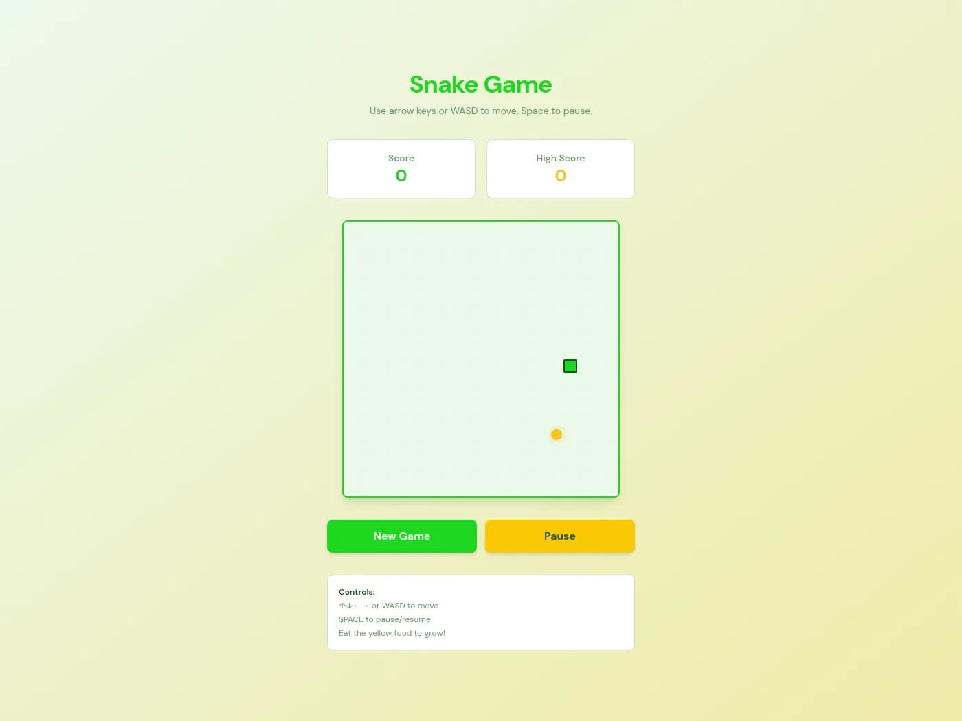 Simple Snake Game