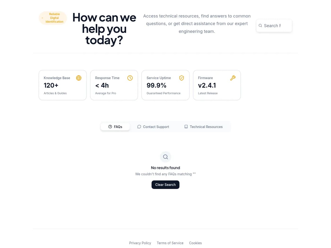 Simplewire Support Hub