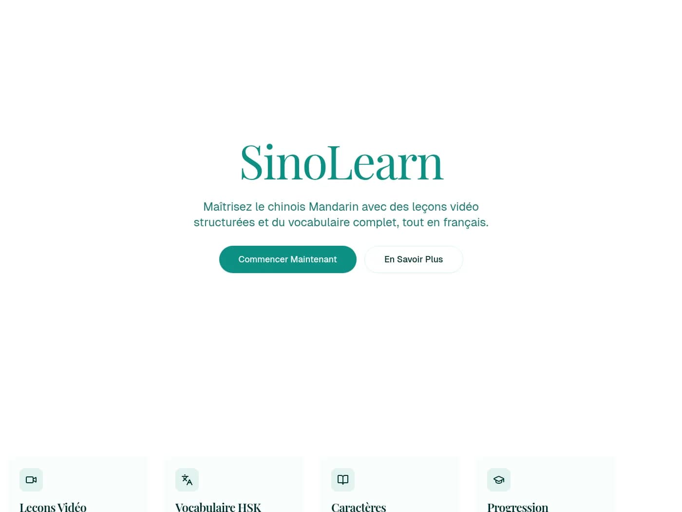 SinoLearn French Edition