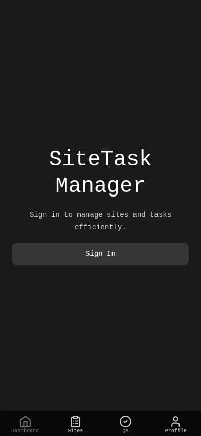 SiteTask Manager