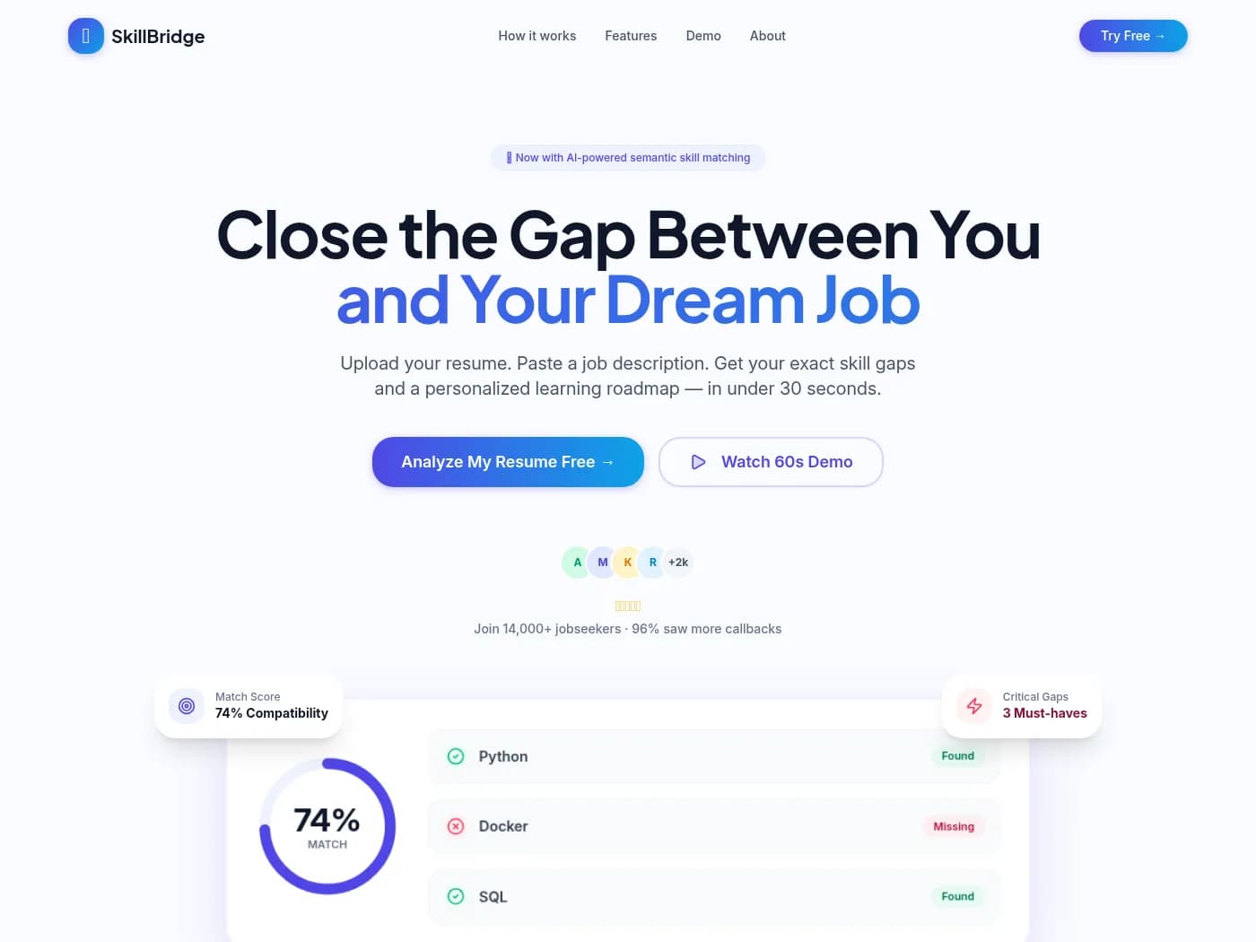 SkillBridge Frontend Showcase