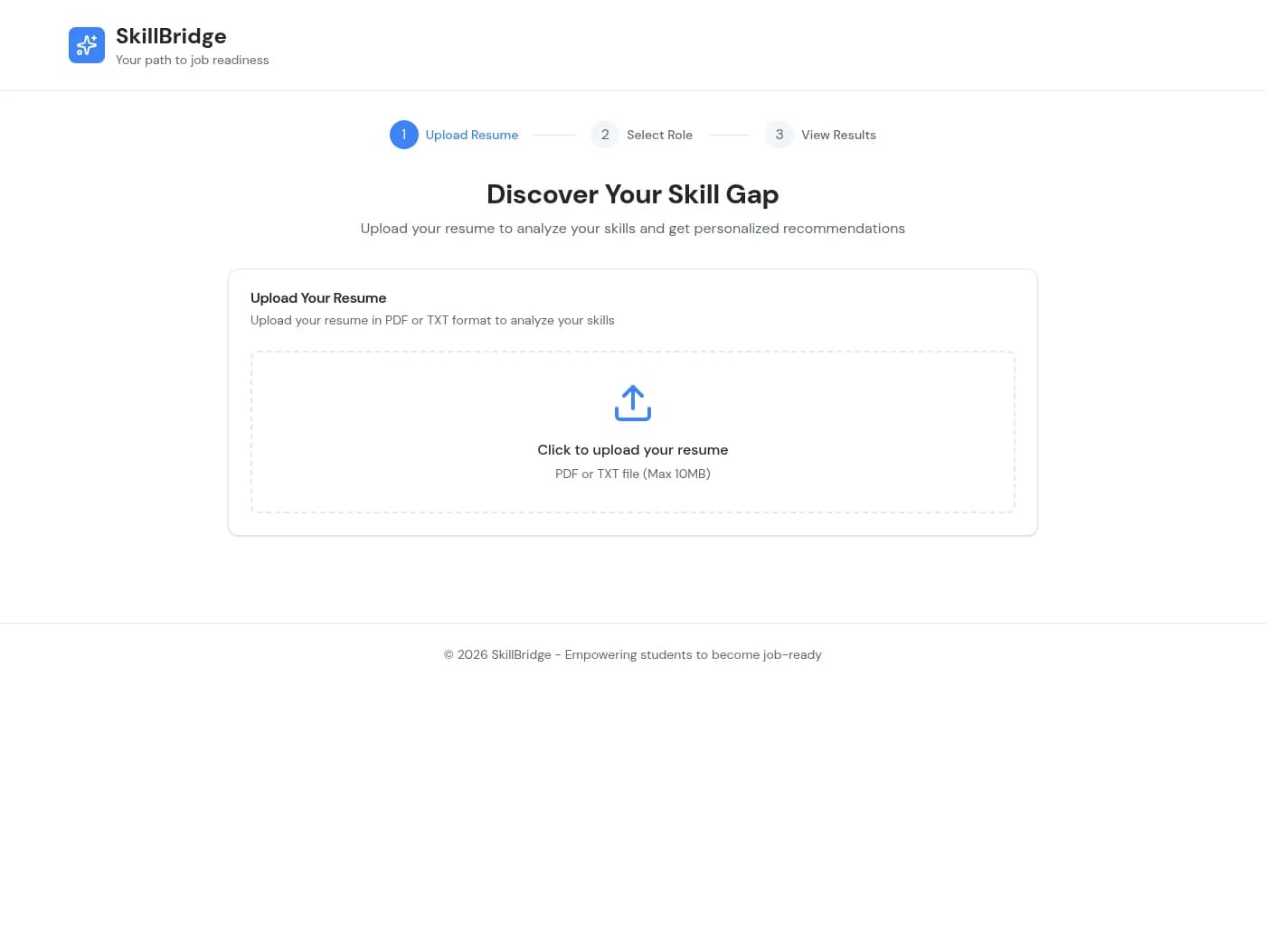 SkillBridge Web App