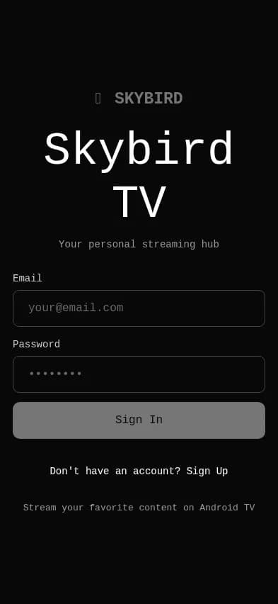Skybird TV Streaming Hub