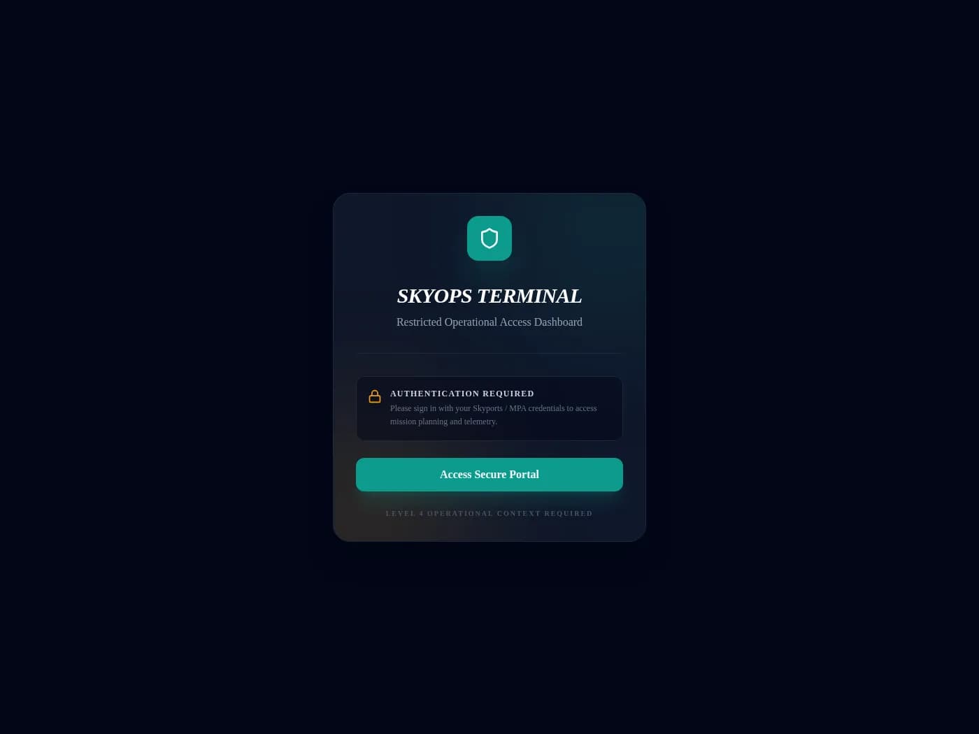 SkyOps Dashboard Prototype