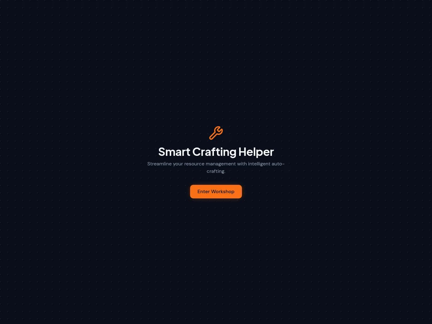 Smart Crafting Helper