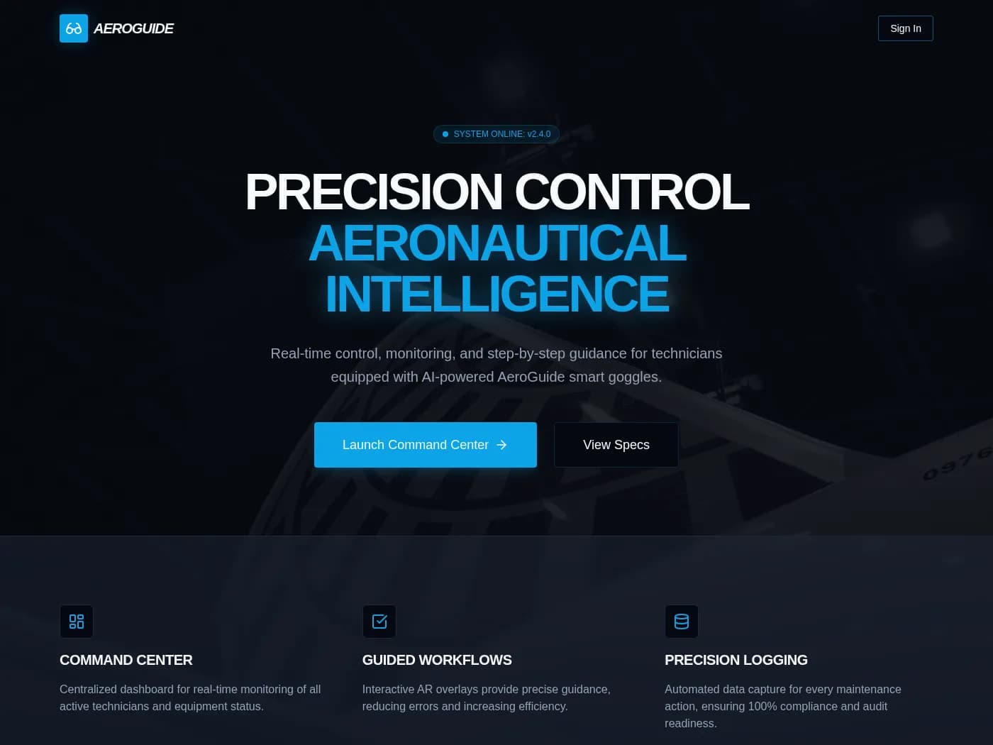 SmartGoggles Control Dashboard