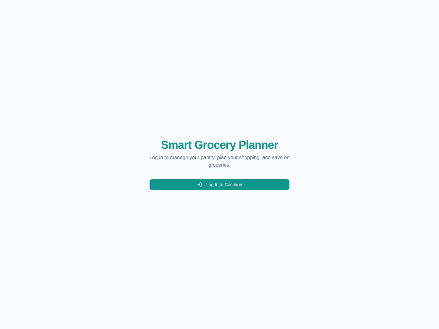 Smart Grocery Planner