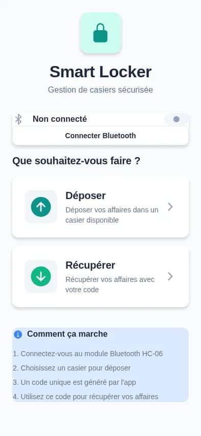 Smart Locker Android App