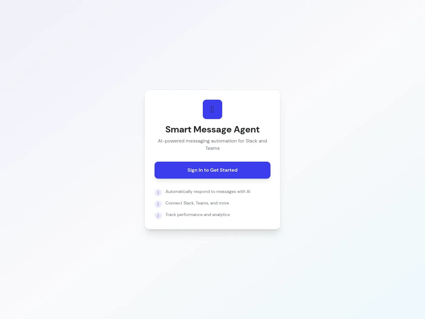 Smart Message Agent