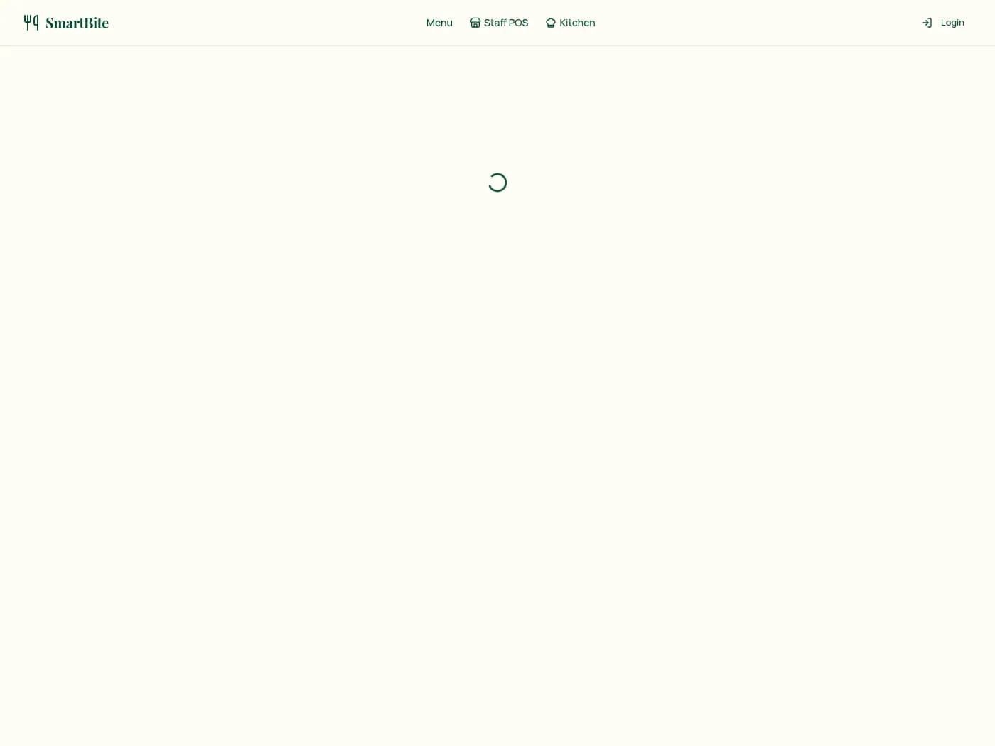 SmartBite Restaurant App