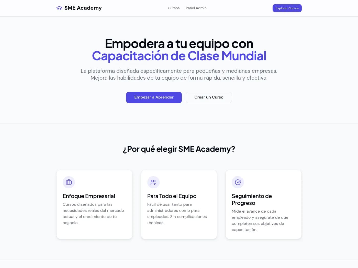 SME Course Portal