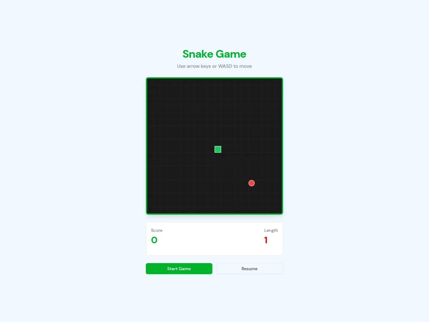 Snake Game Classic