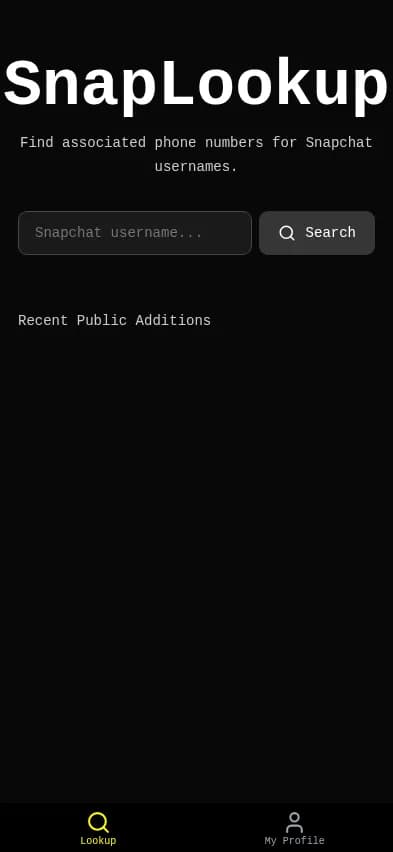Snapchat User Lookup