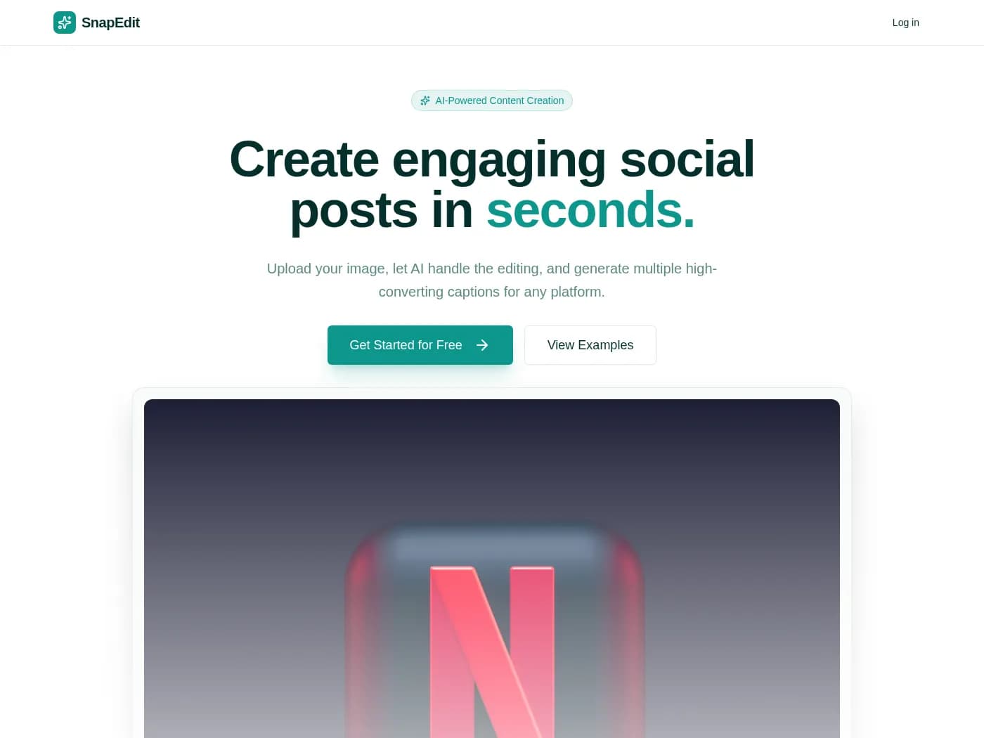 SnapEdit Caption Tool