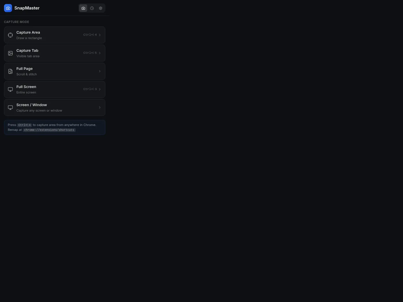 SnapMaster Extension