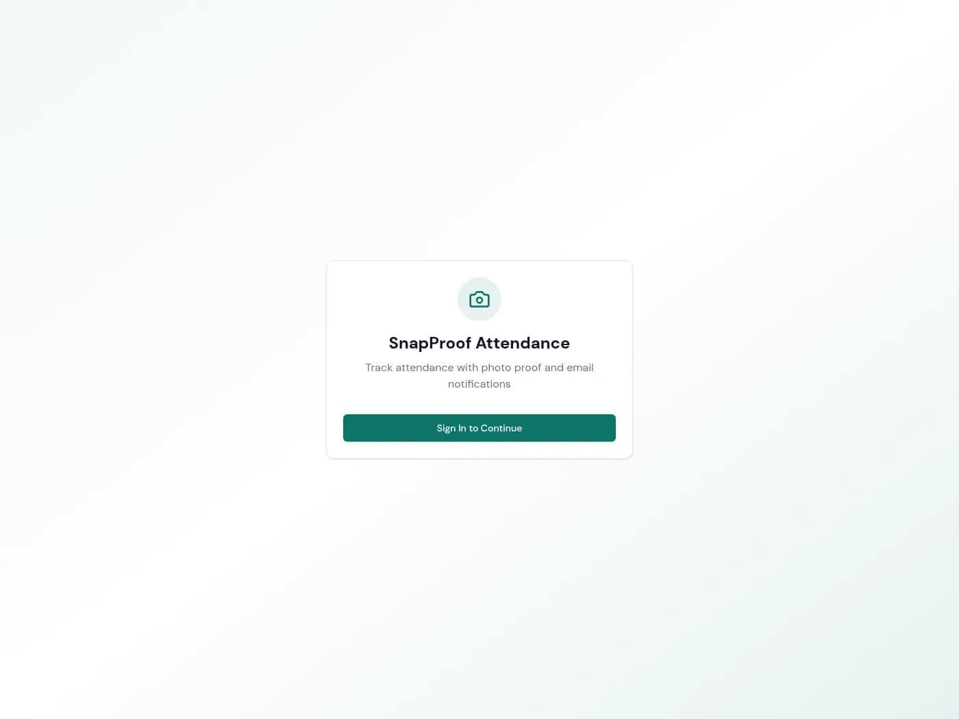 SnapProof Attendance App