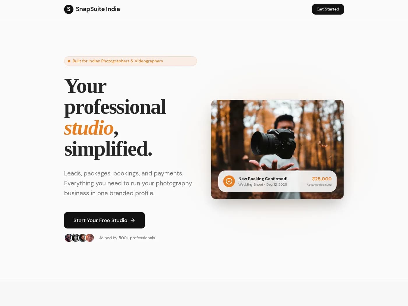 SnapSuite India MVP